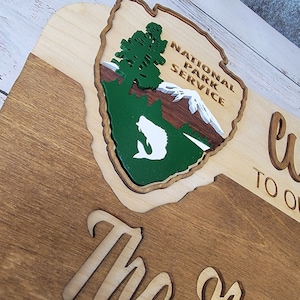 Personalized National Park Sign: Laser Cut Family Name Welcome Sign - Etsy