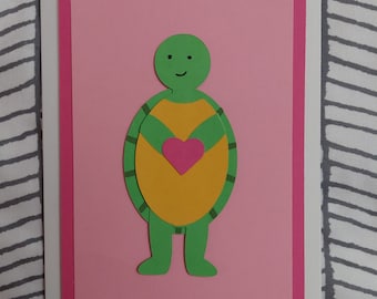 Turtle Love Card | Etsy