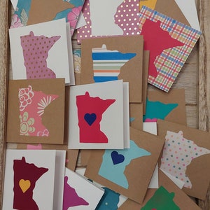Set of Mini MN Cards (2.75" X 2.75") - Etsy