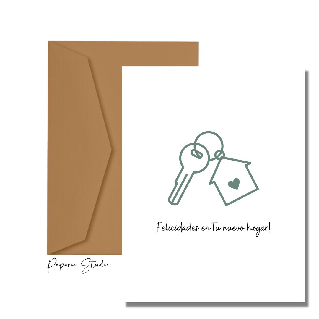 Felicidades En Tu Nuevo Hogar Casita Llavero Nueva Casa - Etsy