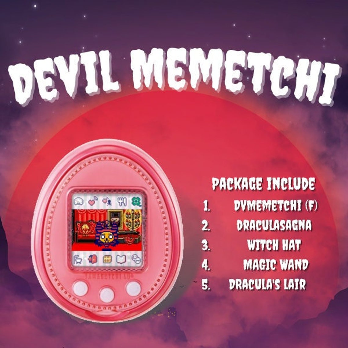 TAMAGOTCHI 4U CHARACTER Devil Memetchi Digital Download Not Physical - Etsy