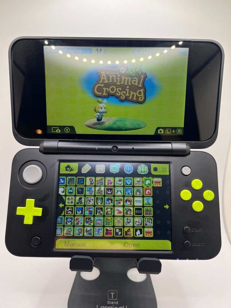 New Nintendo 2DS XL/LL lime Green/black 128GB - Etsy
