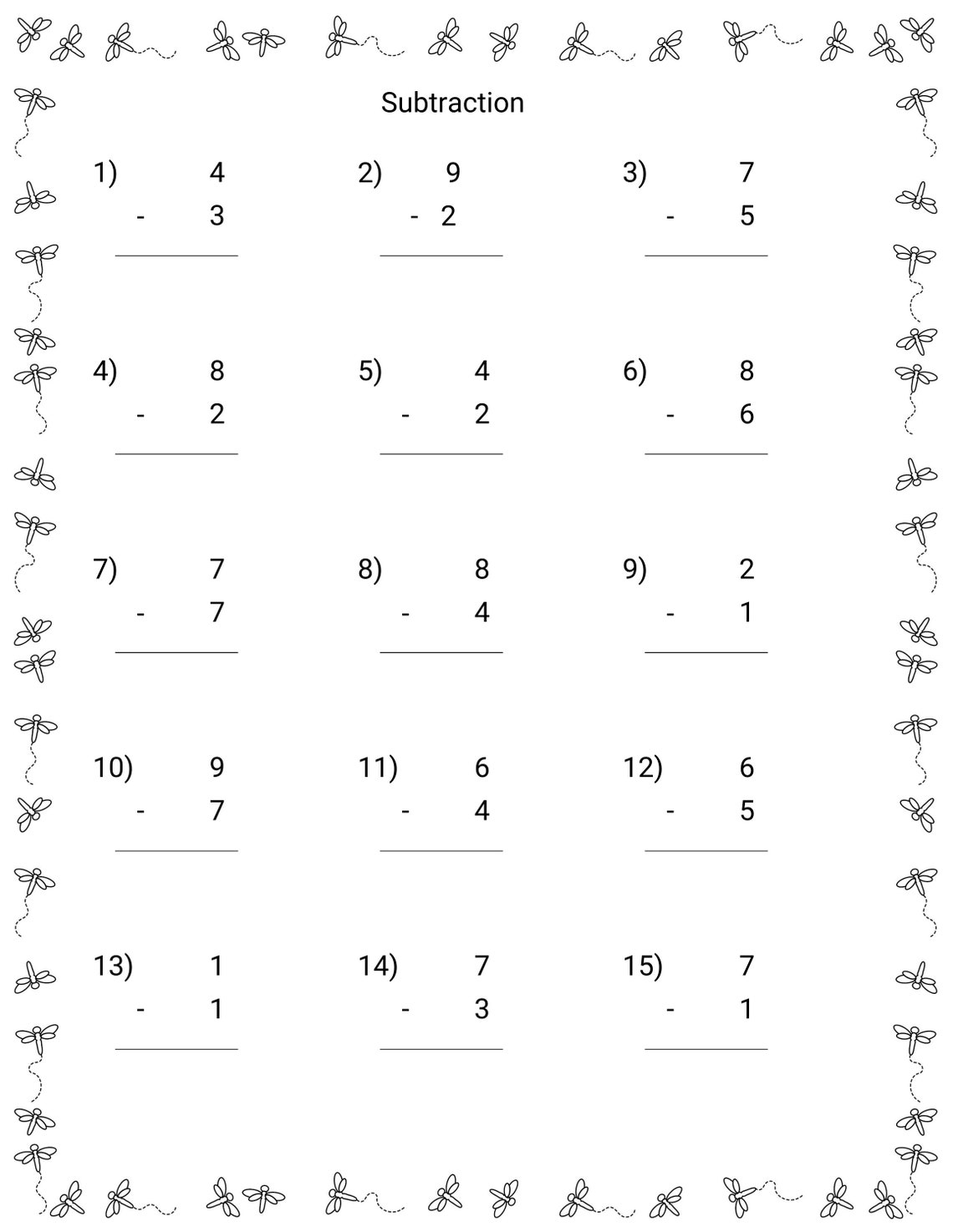 Addition and Subtraction Worksheet, Practice Sheets With Answers ...