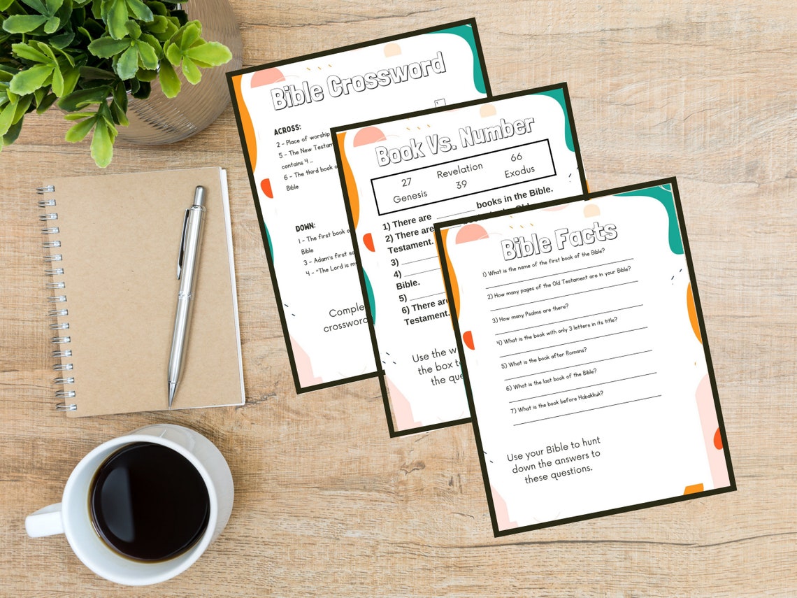 Printable Bible Game for Kids, Bible Game Bundle for Kids - Etsy