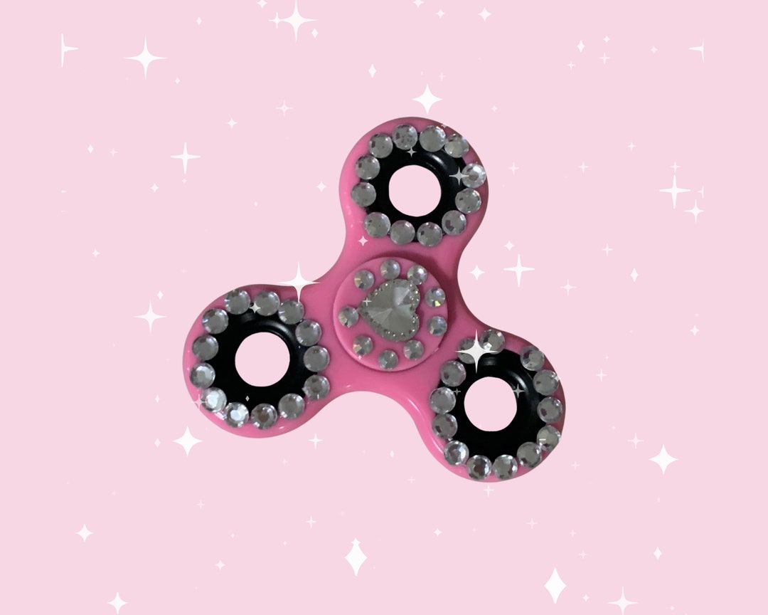 Princess Bling Fidget Spinner Decor Rhinestones Fidget Toy Fidget Tool ...