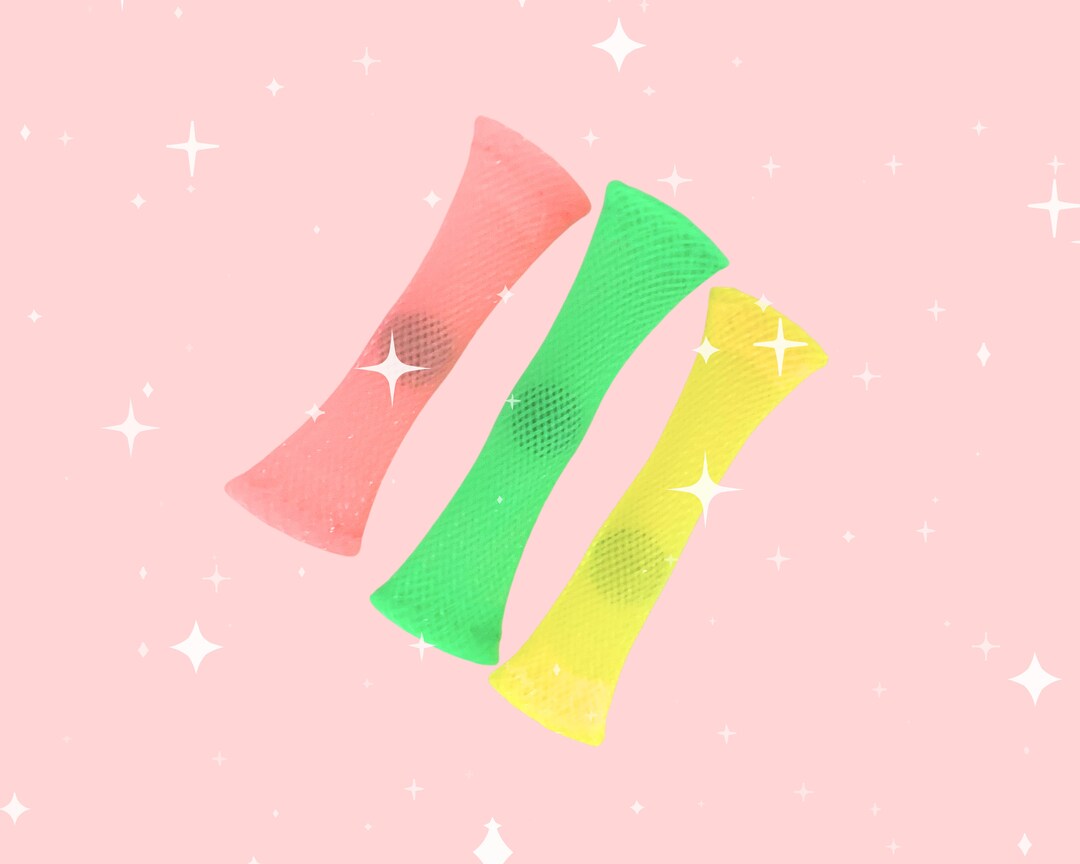 Marble Fidget Toy Pastel Sensory Autism ADHD Neurodivergent Pink Yellow ...