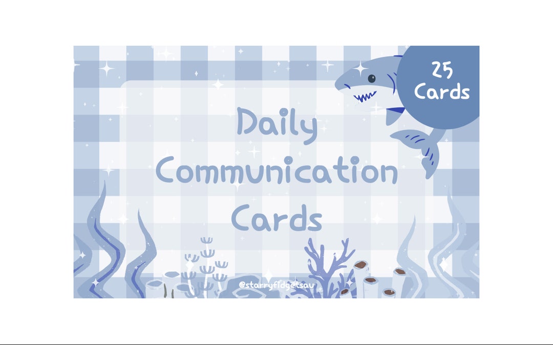 Daily Communication Cards Non Speaking Non Verbal Semi Verbal Autism ...