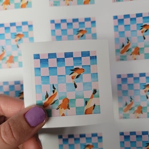 Koi Fish Sticker - Etsy
