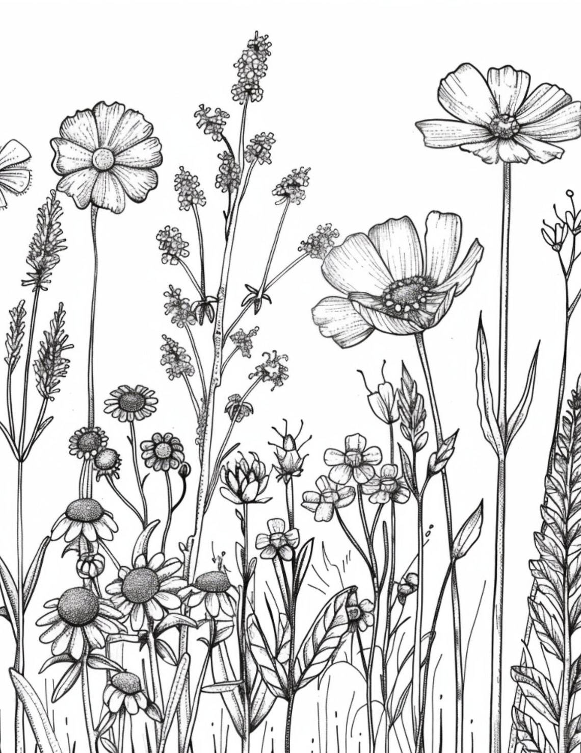 Mindful Coloring- Flowers - Etsy