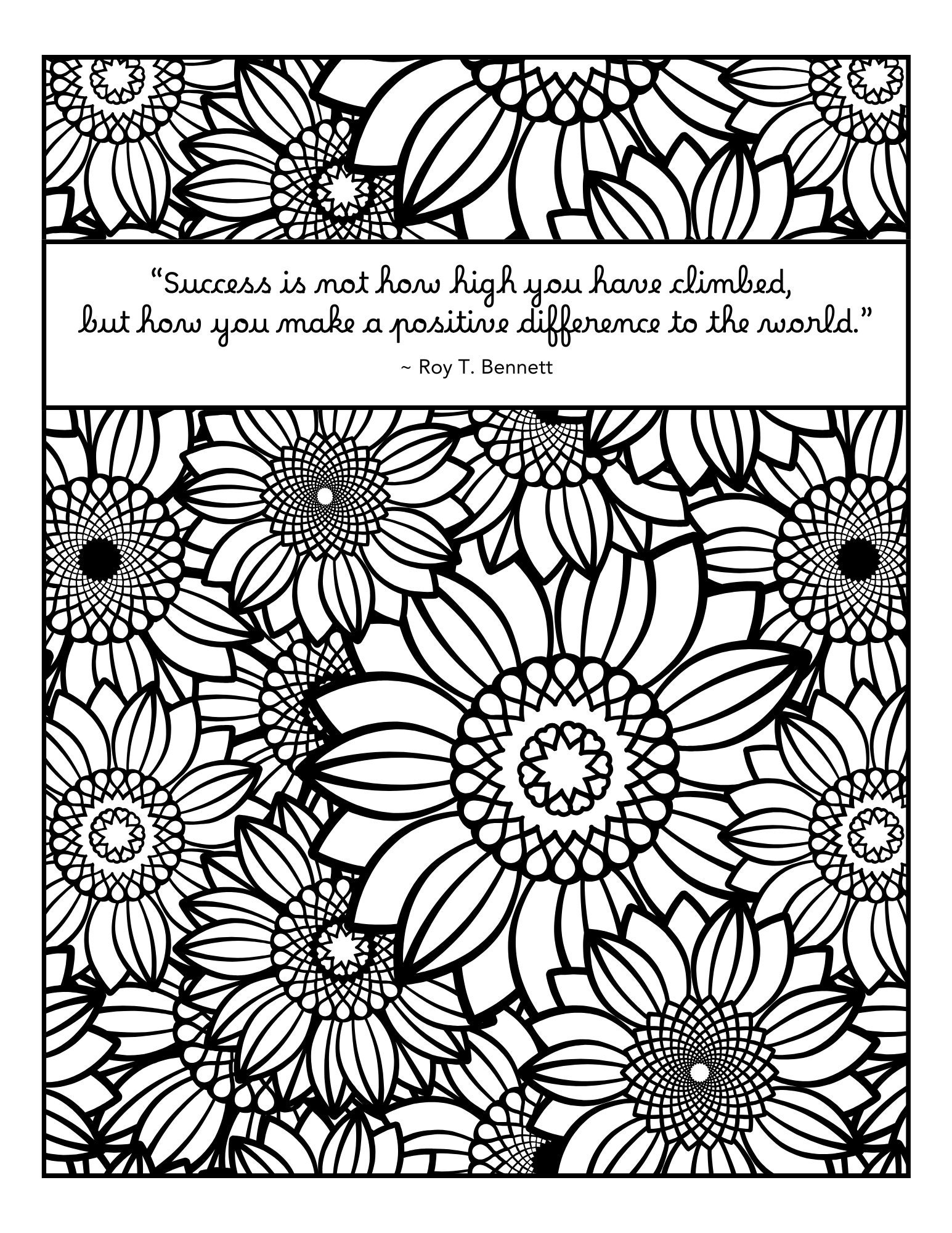 Mindful Motivations Coloring Pages - Etsy
