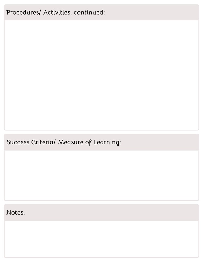 Lesson Plan Template/ Science of Reading Focus - Etsy