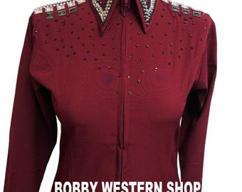 Western Women Black Show Shirt Western Pleasure Show Shirt Women Rail ...