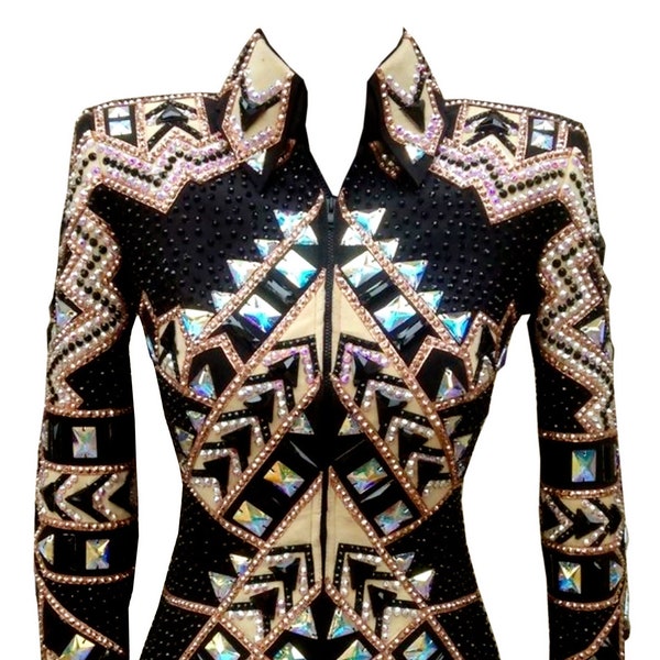 Western VIOLET Show Shirt for Rodeo Queen Dress Horse Riding ...