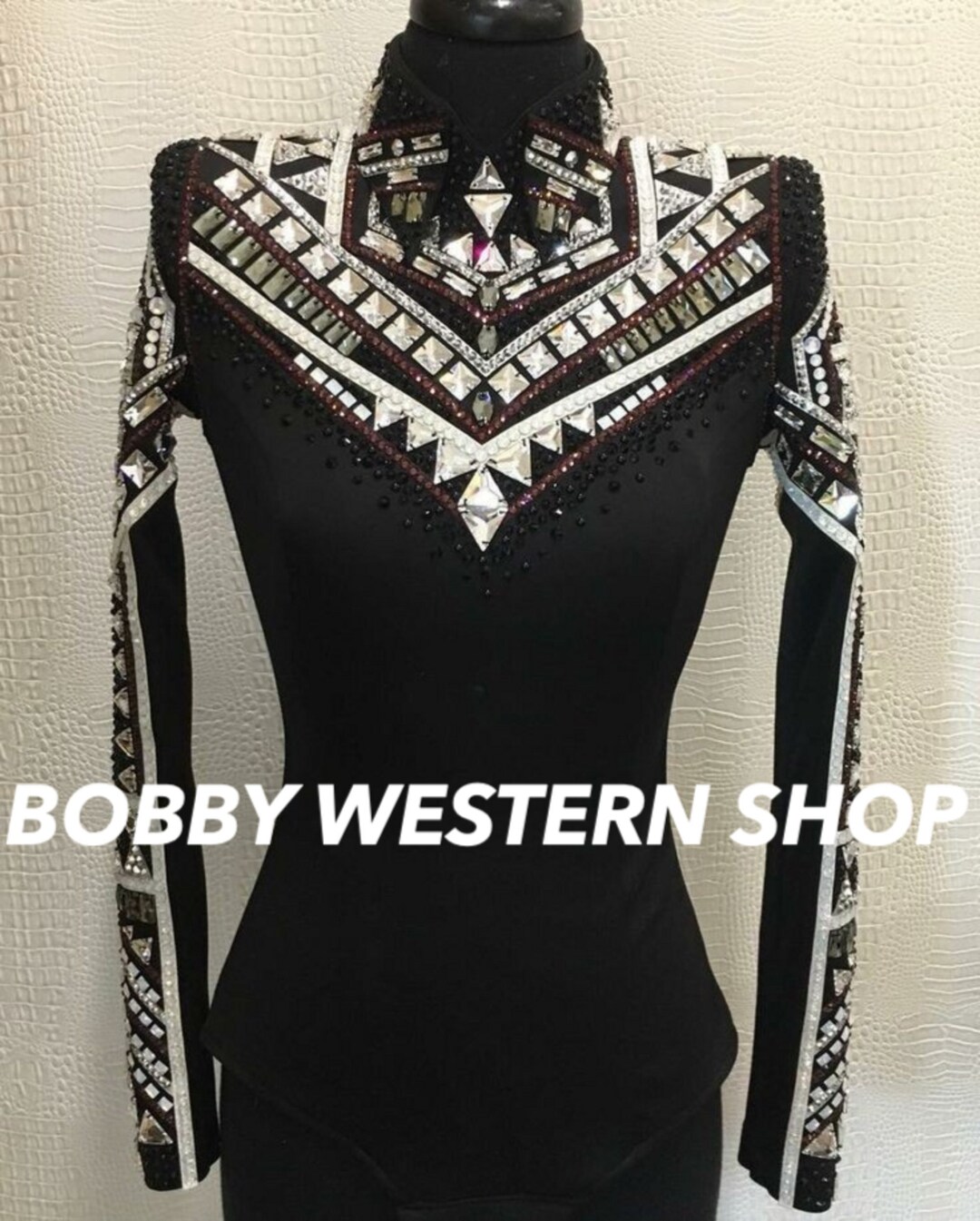 Custom Made Silver and Maroon With Black Base Crotch Top/body Suit ...