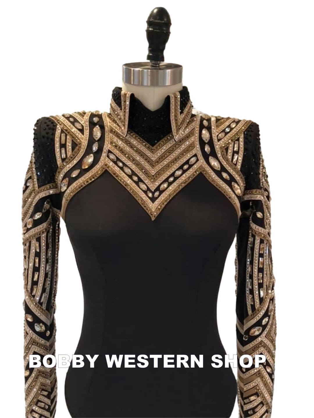 Custom Made Gold and Copper With Black Base CROTCH TOP/BODY Suit ...