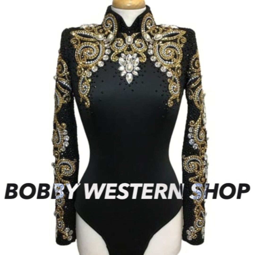 Custom Made GOLD and Silver With Black Base CROTCH TOP Western Show ...