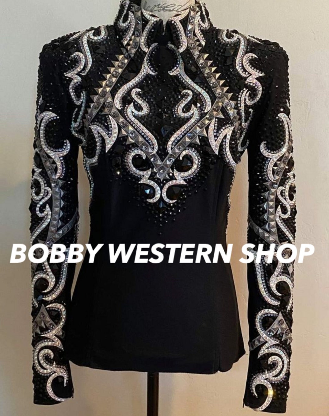 Custom Made Silver and Grey With Black Base CROTCH TOP Western Show ...
