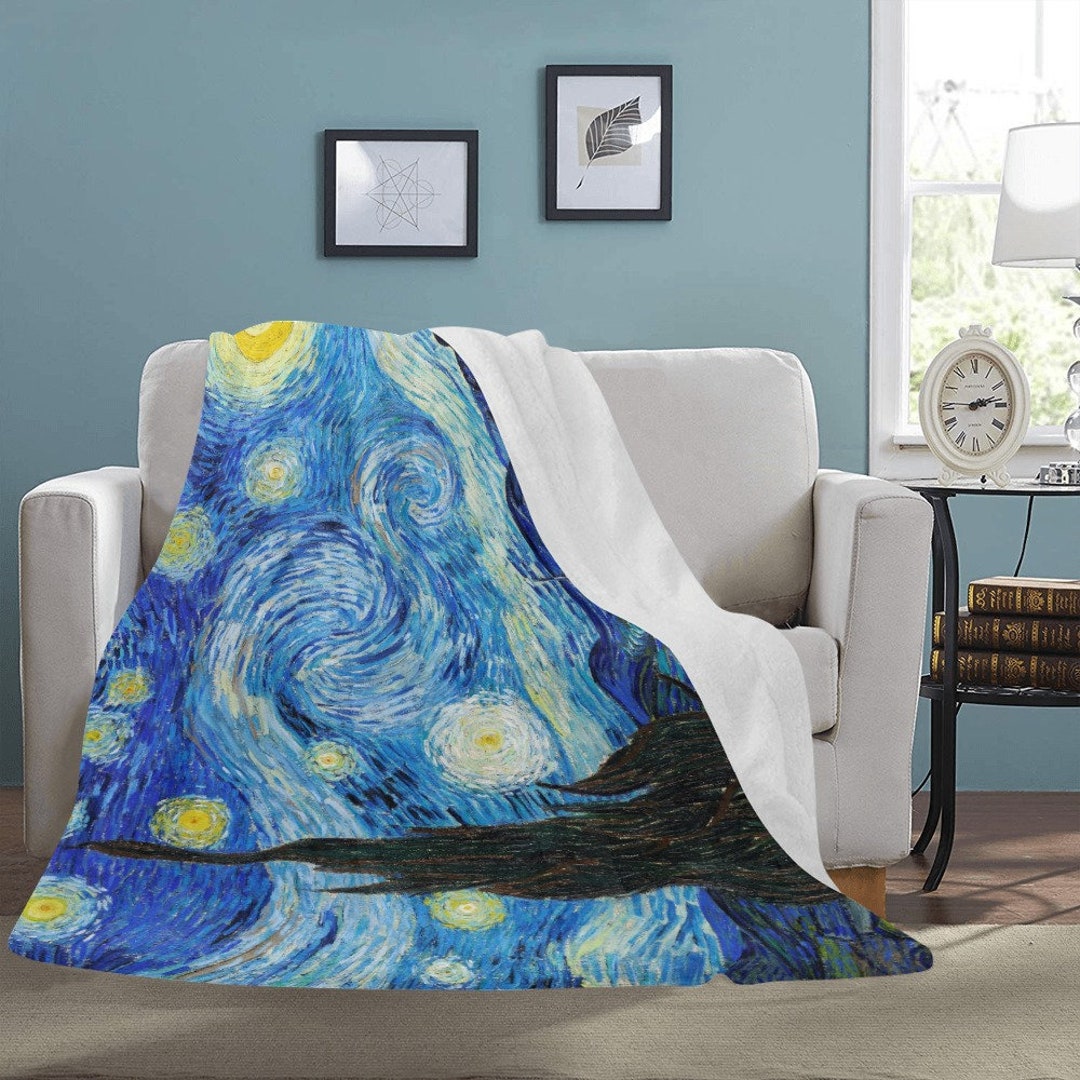 Vincent Van Gogh's Starry Night Ultra-soft Micro Fleece Blanket 60" X ...
