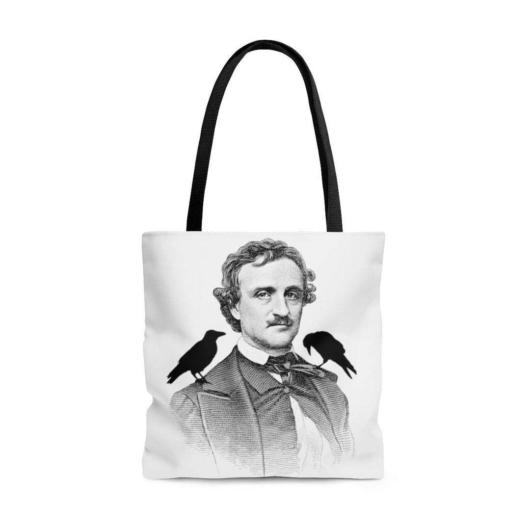 Edgar Allan Poe, Raven, Crow, Black Bird Double Sided Print Tote Bag - Etsy