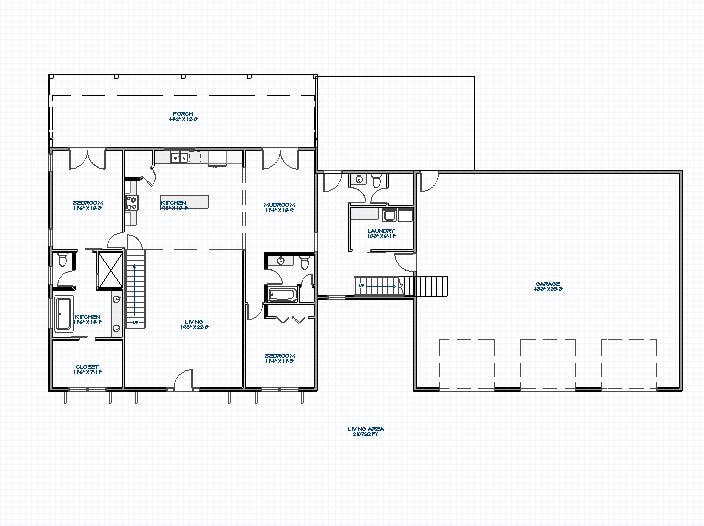 3 Bedroom 2.5 Bath 3 Car Garage Barndominium - Etsy