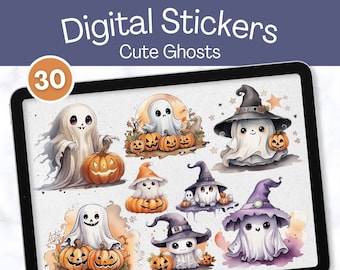 HALLOWEEN SKELETONS Digital Stickers for Goodnotes, Notability, XODO ...
