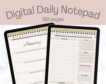 Minimal Daily Digital Planner - Etsy