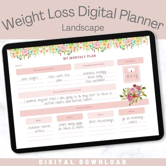 ULTIMATE WEIGHT LOSS Digital Planner for Ipad Goodnotes - Etsy UK