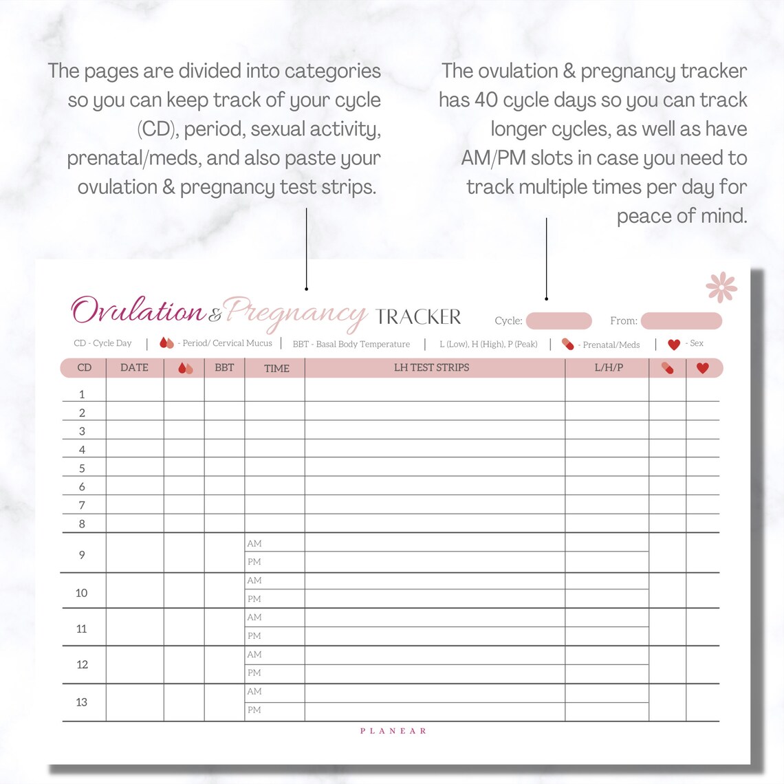 Ovulation & Pregnancy Test Strips Tracker OPK Predictor Kits - Etsy