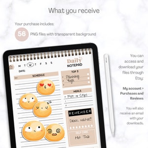 EMOJI FACES for Planners and Journals Digital Stickers for Goodnotes ...