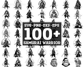 Samurai Warrior SVG Bundle - Etsy