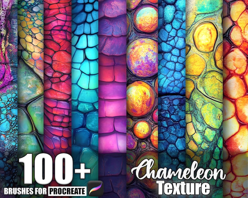 100+ Chameleon Texture Procreate Textures, Brushes for Procreate ...