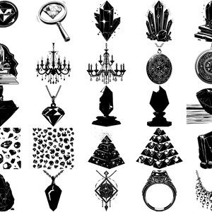 Sparkling Treasures SVG Bundle, Set of 100, Instant Digital Download ...