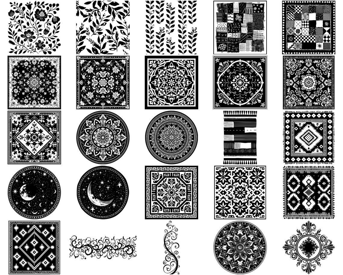 Artisan Weaves SVG Bundle, Set of 100, Instant Digital Download, Png ...