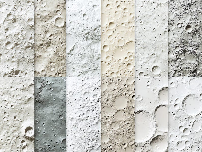 100+ Cratered Planet Procreate Textures, Brushes for Procreate, Instant ...
