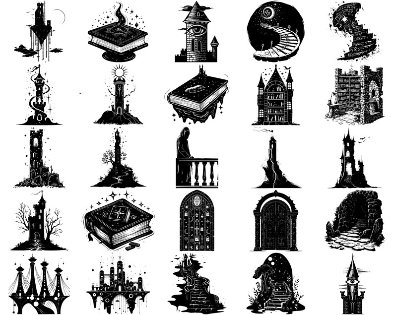 Shadospires SVG Bundle, Set of 100, Instant Digital Download, Png, Svg ...