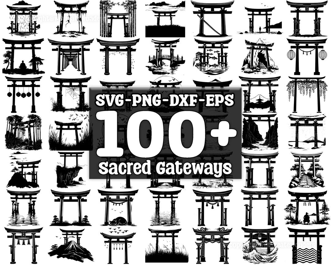 Sacred Gateways SVG Bundle, Set of 100, Instant Digital Download, Png ...