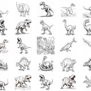 100+ Dinosaur Procreate Stamps, Brushes for Procreate, Instant Digital ...