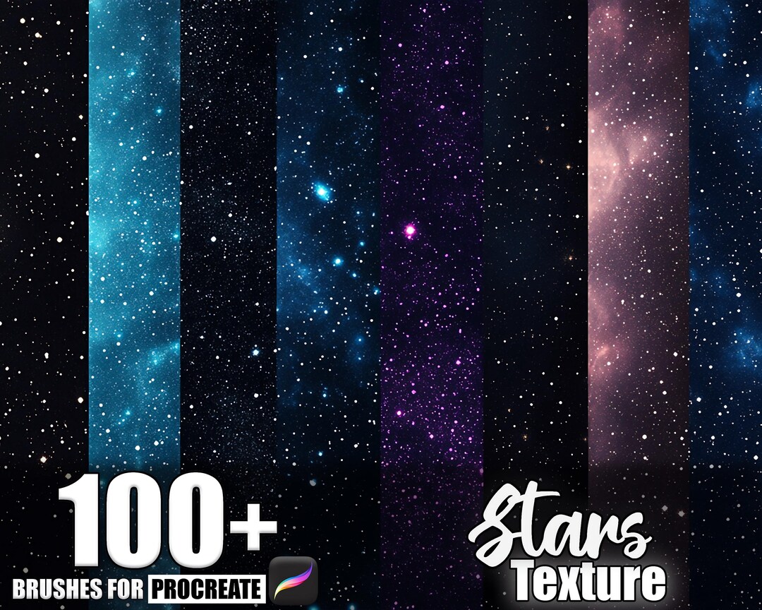 100+ Stars Texture Procreate Textures, Brushes for Procreate, Instant ...