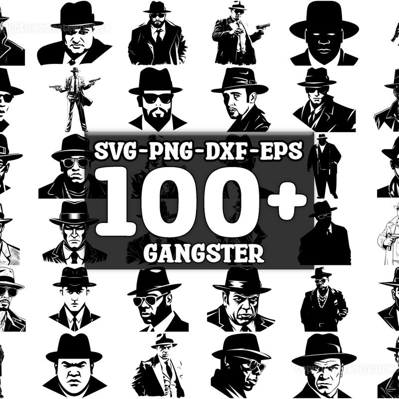 Gangster Svg - Etsy