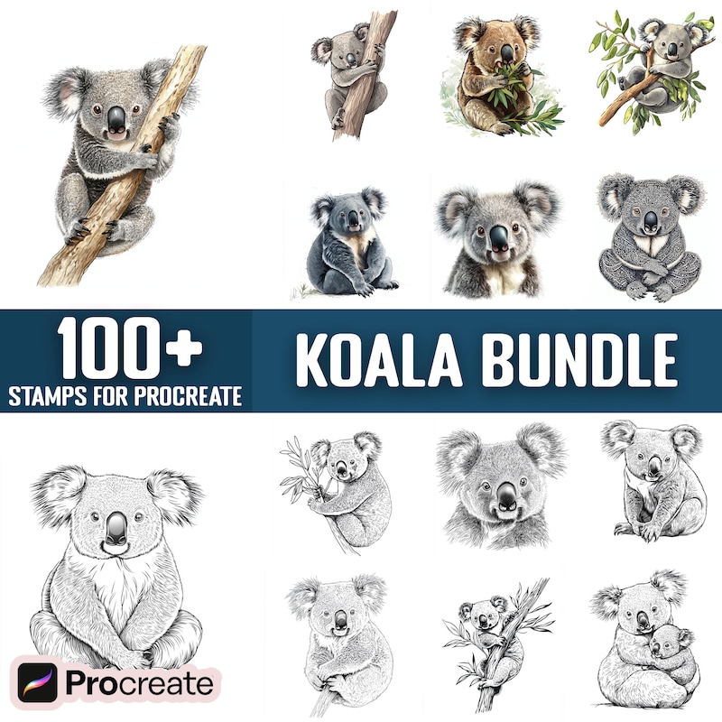Australia Koala Stamp - Etsy