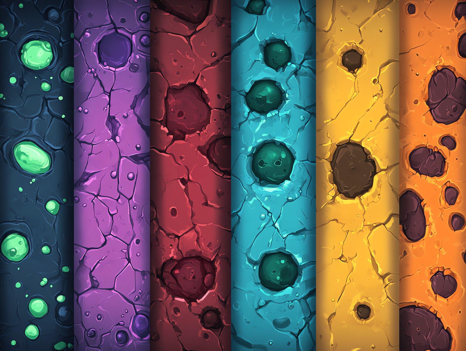 100+ Cratered Planet Procreate Textures, Brushes for Procreate, Instant ...