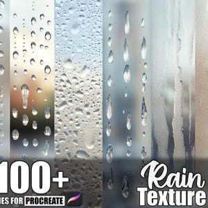 100+ Rain Texture Procreate Textures, Brushes for Procreate, Instant ...