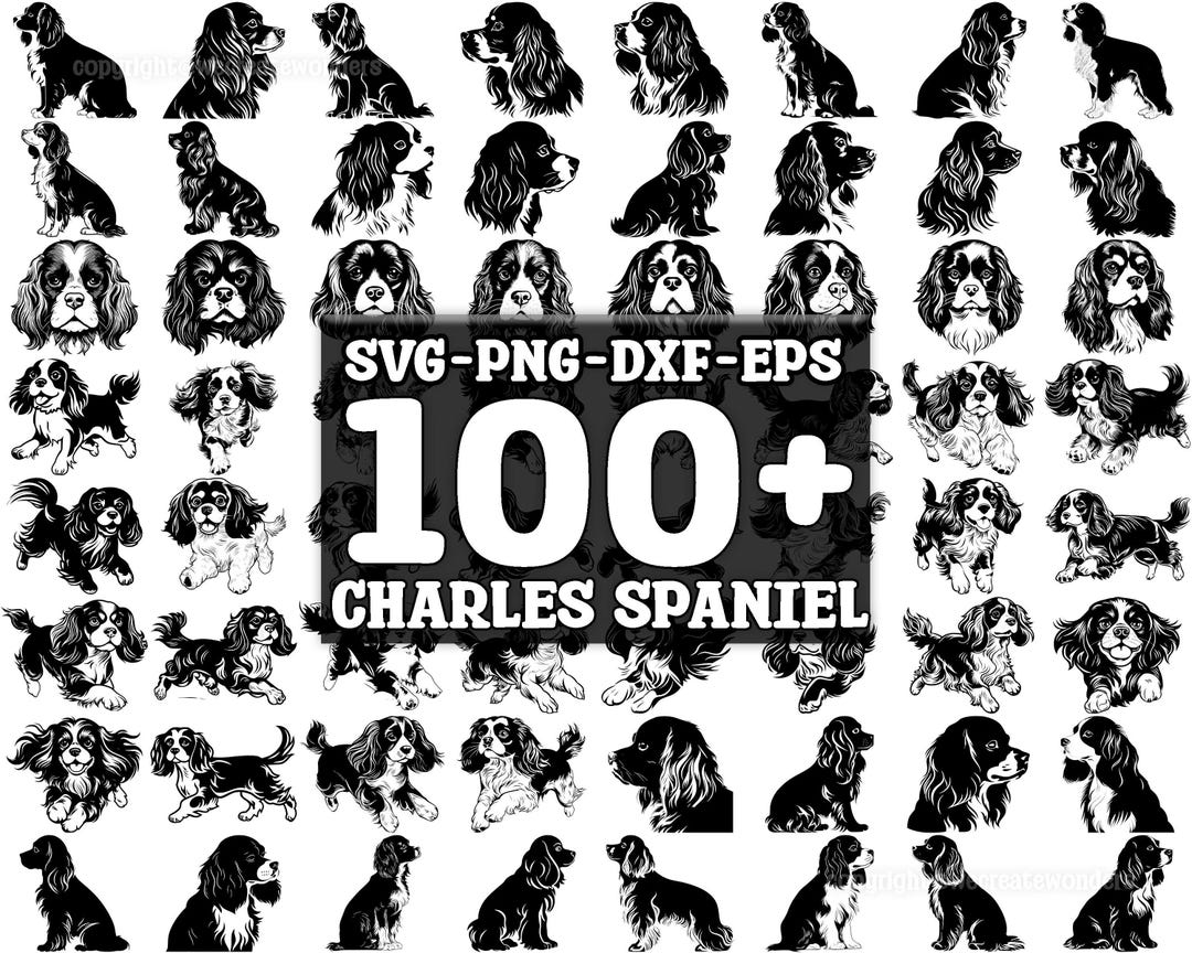 King Charles SVG Bundle, Set of 100, Instant Digital Download, Png, Svg ...