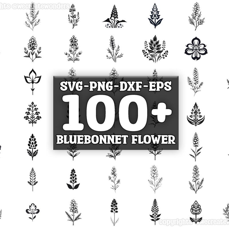 Blue Bonnets Digital Art - Etsy