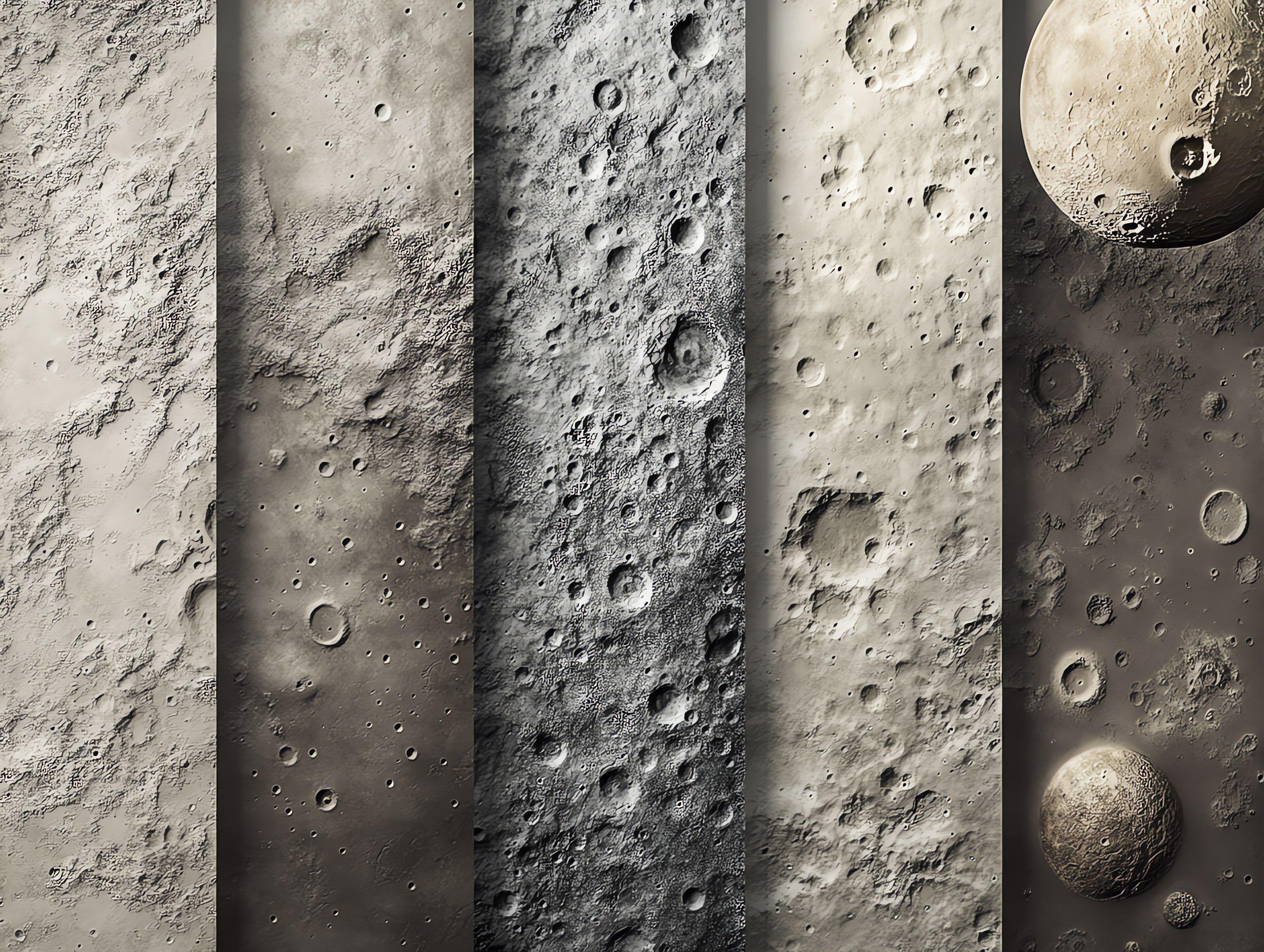 100+ Cratered Planet Procreate Textures, Brushes for Procreate, Instant ...