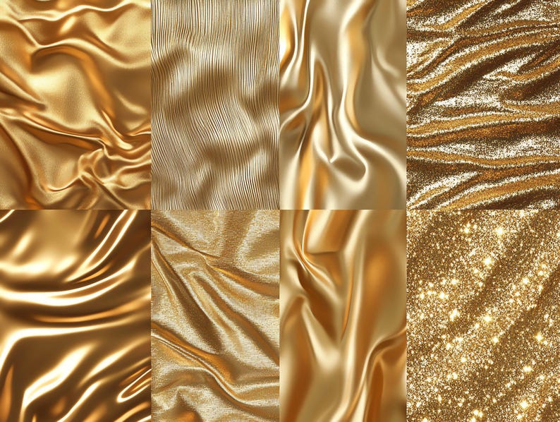 100+ Brushed Gold Procreate Textures, Brushes for Procreate, Instant ...