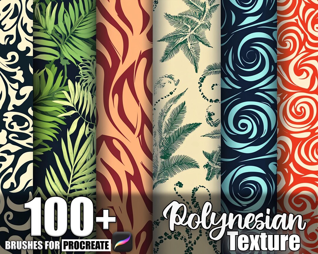 100+ Polynesian Pattern Procreate Textures, Brushes for Procreate ...
