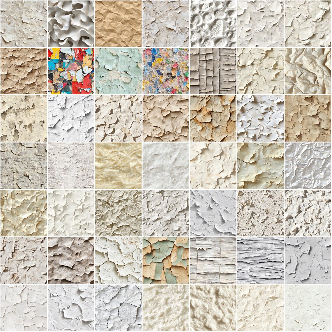 100+ Paper Mache Procreate Textures, Brushes for Procreate, Instant ...