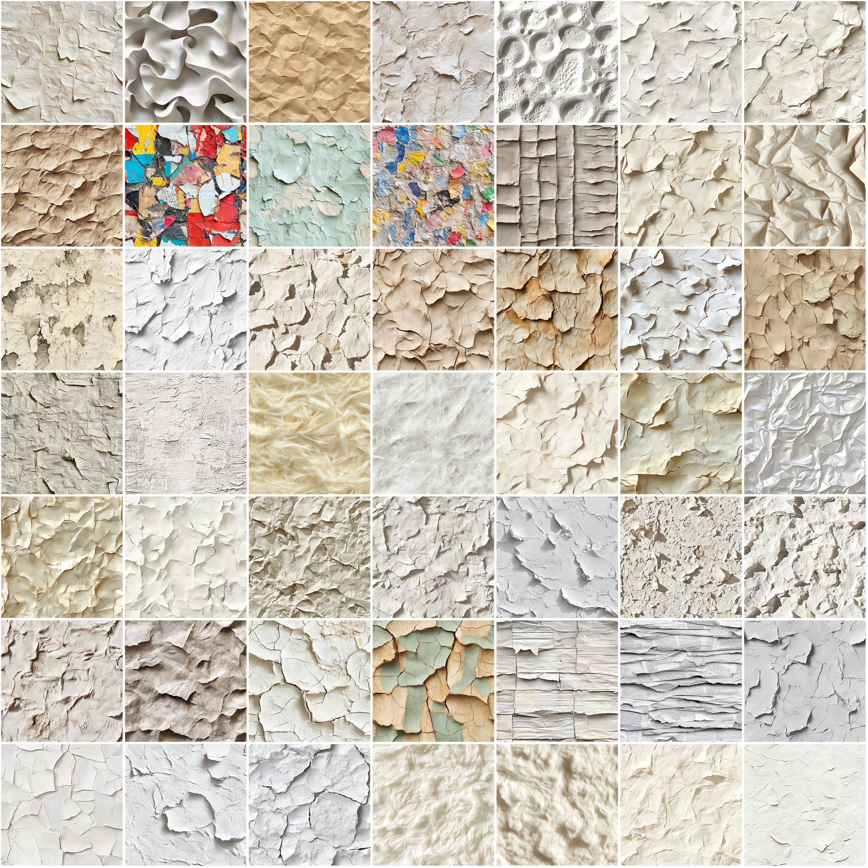 100+ Paper Mache Procreate Textures, Brushes for Procreate, Instant ...