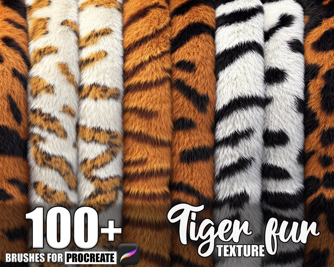100+ Tiger Fur Texture Procreate Textures, Brushes for Procreate ...